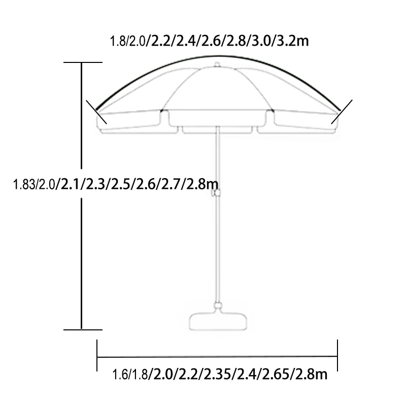 Factory Custom Beach Umbrella Ideal Promotional Event