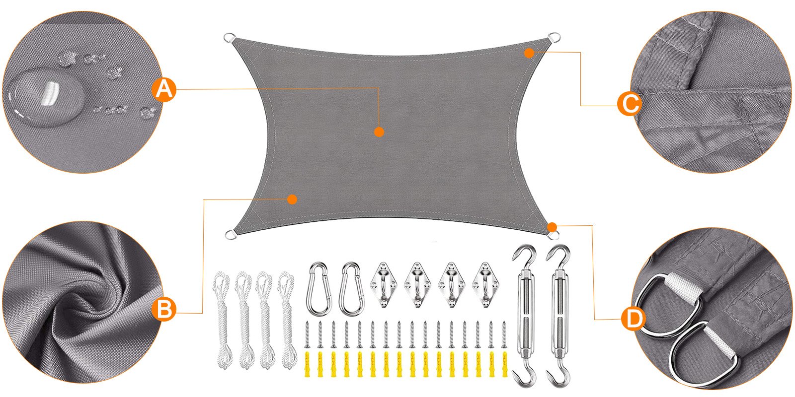 Sun Shade Awning - Designed By Professional Facoty